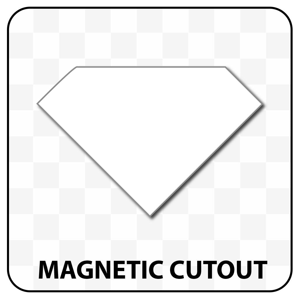 Diamond Shaped Blank Magnet Sign