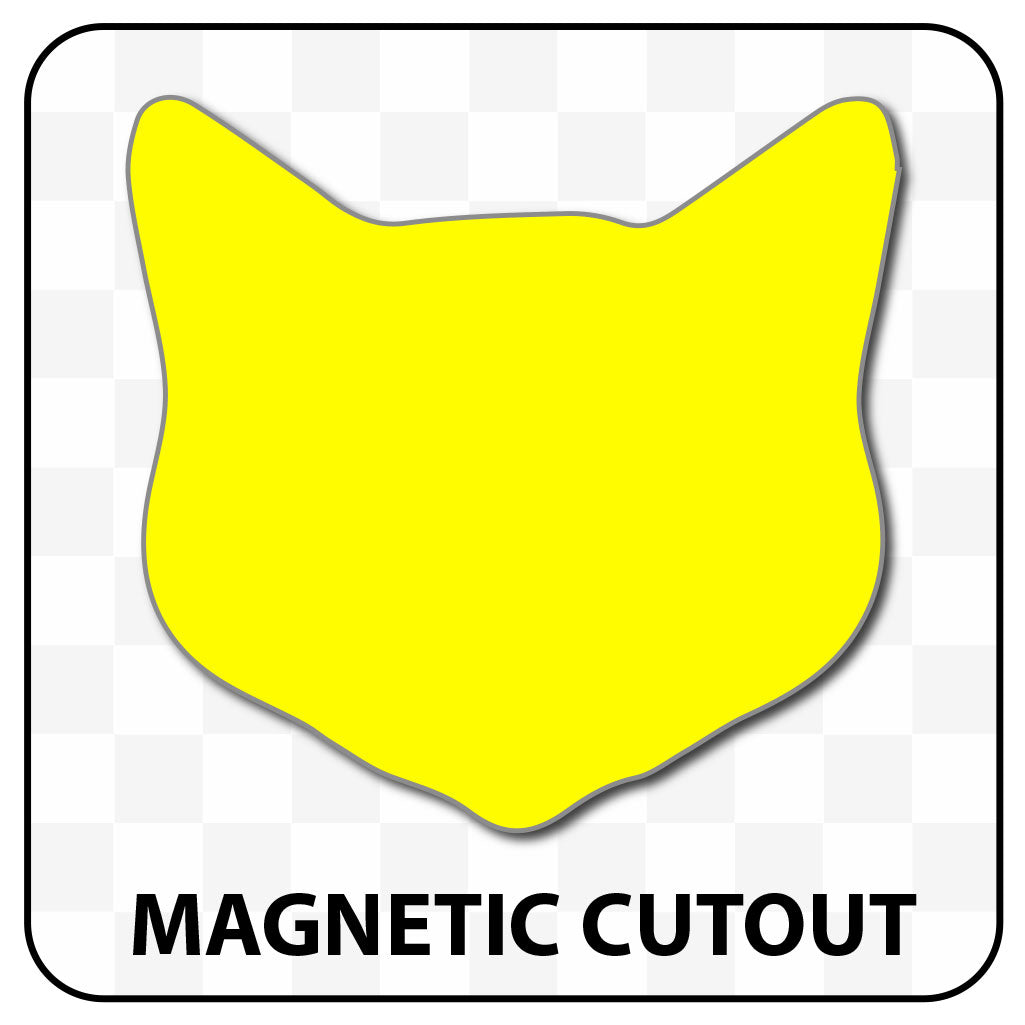 Cat Shaped Blank Magnet Cutout