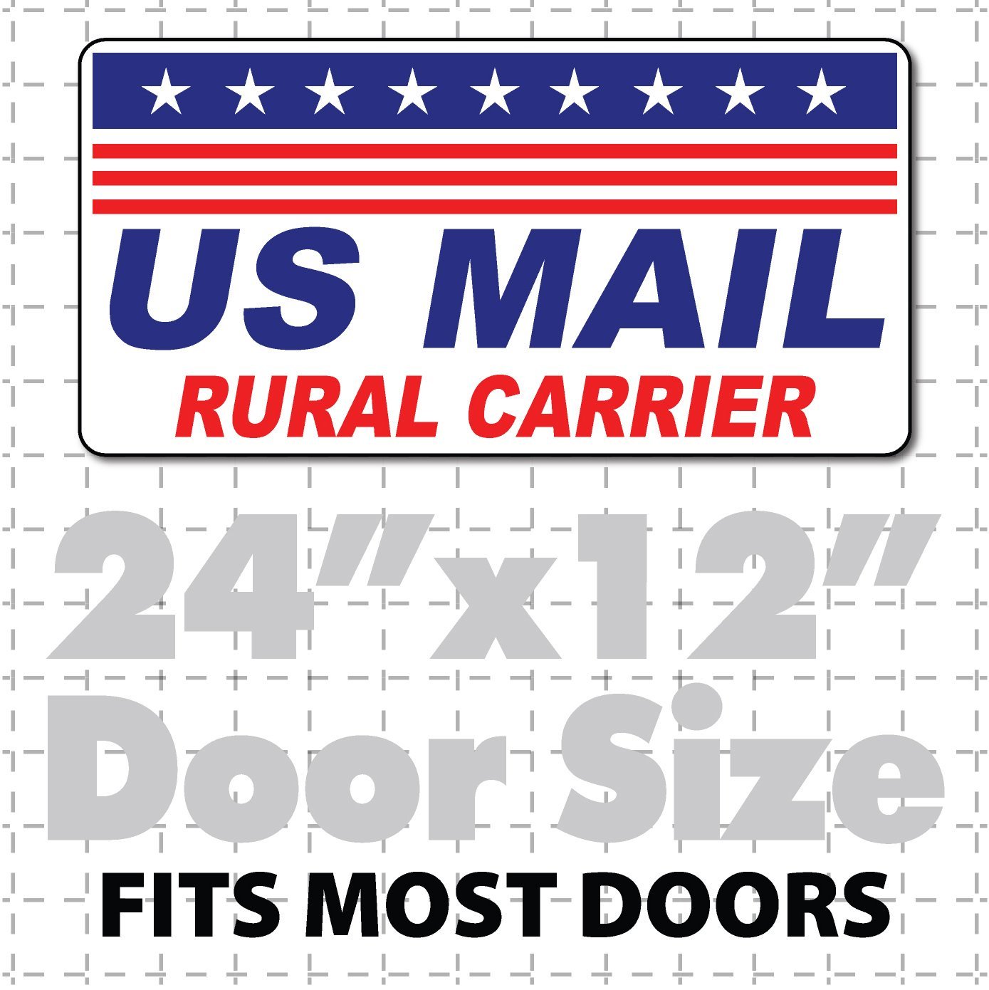 USPS Rural Carrier Magnetic Signs for Mail Route
