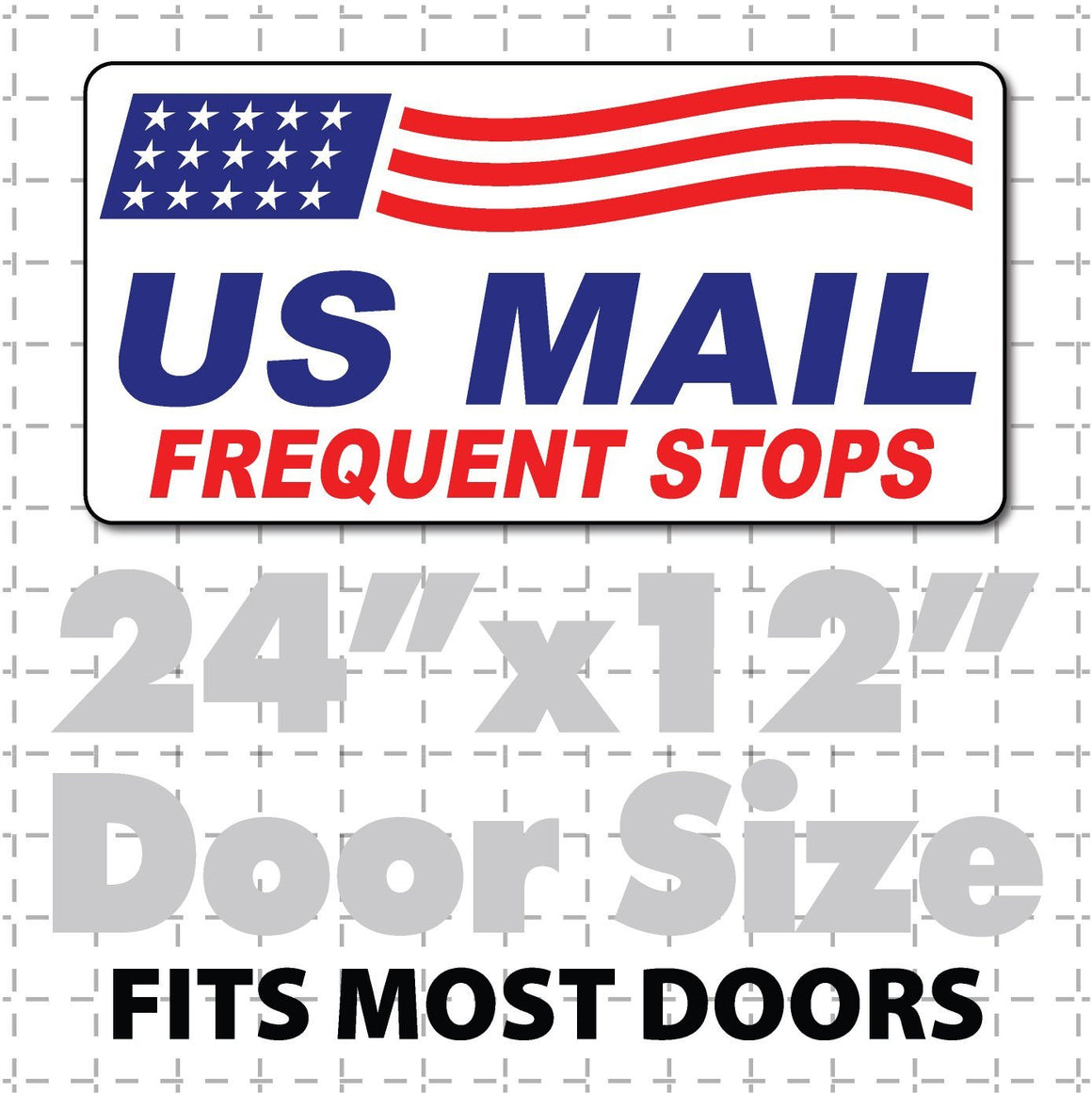 Rural Postal Carrier Magnetic Signs for US MAIL Vehicles