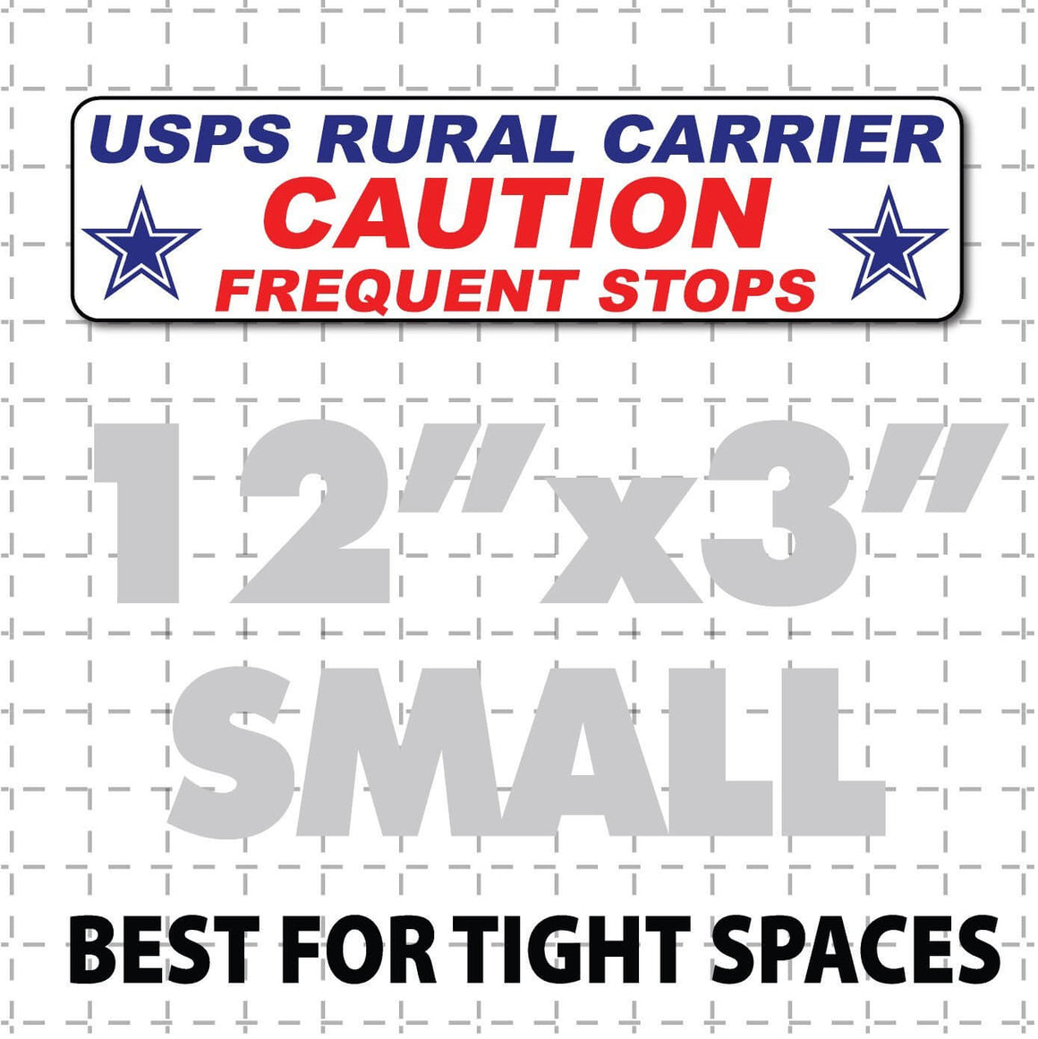 Rural Postal Carrier Magnetic Signs for US MAIL Vehicles