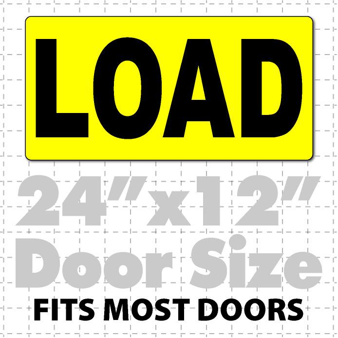 Wide Load Magnetic Sign for Oversize Load Trucks 24x12