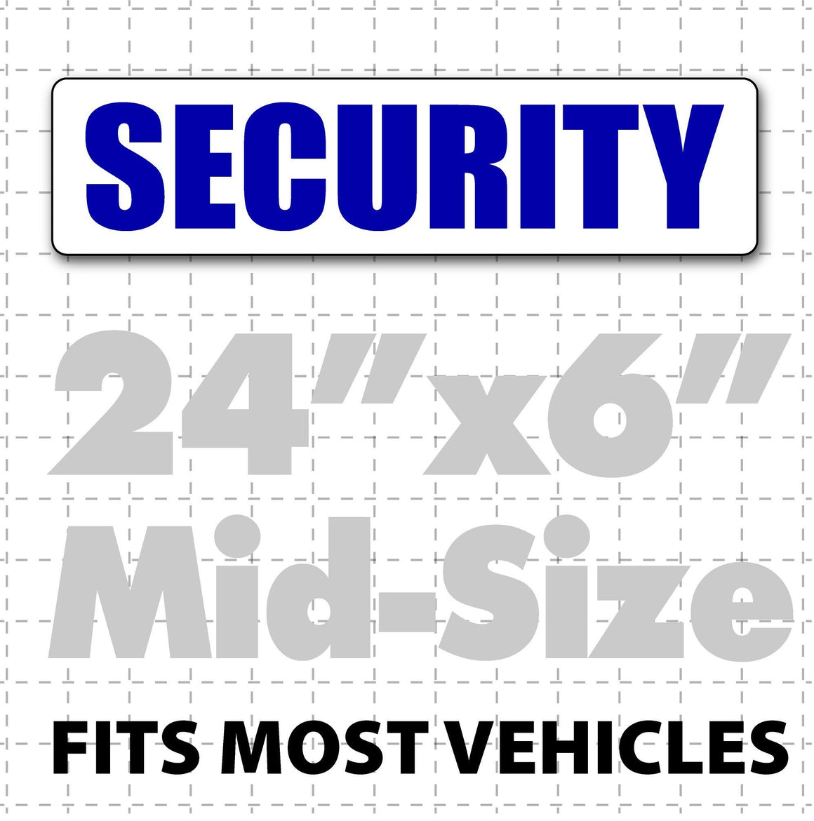 Security Car Magnets - Security Officer Magnetic Car Signs