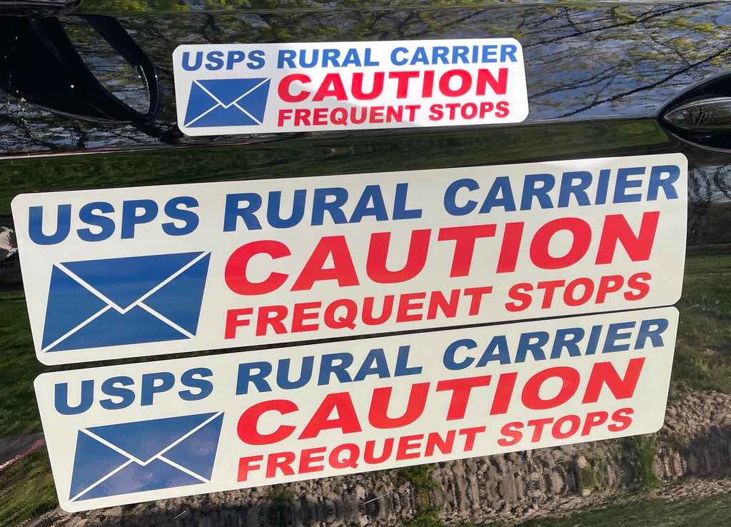 Rural Postal Carrier Magnetic Signs for US MAIL Vehicles